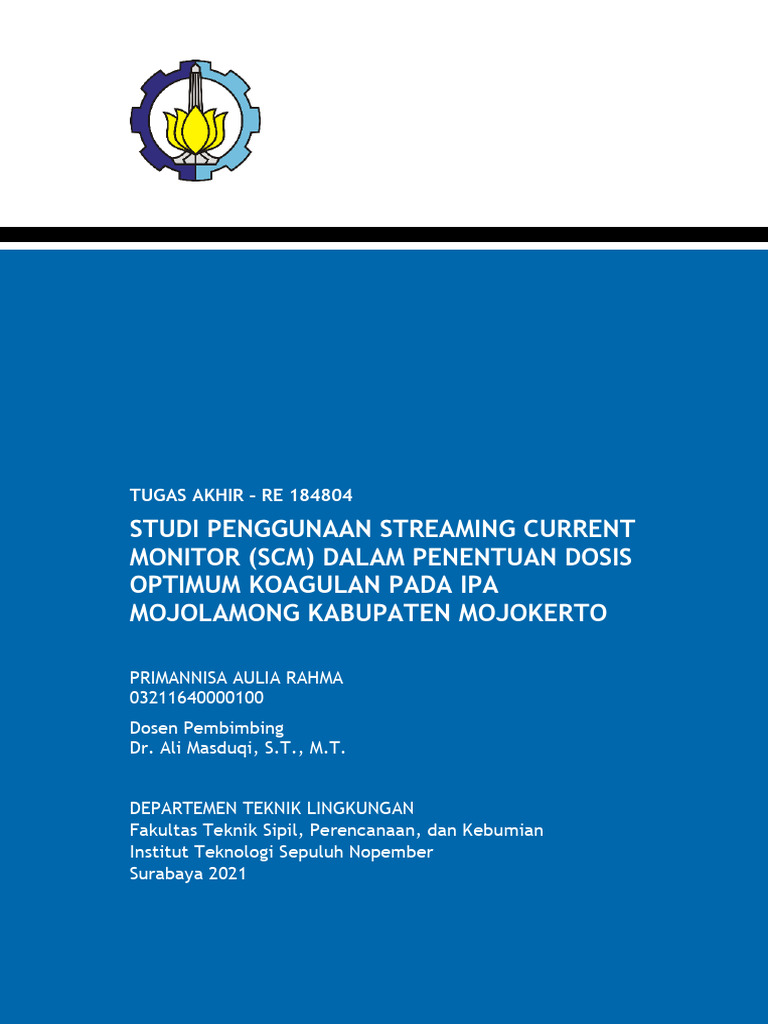 Optimasi Dosis Koagulan dengan SCM | PDF