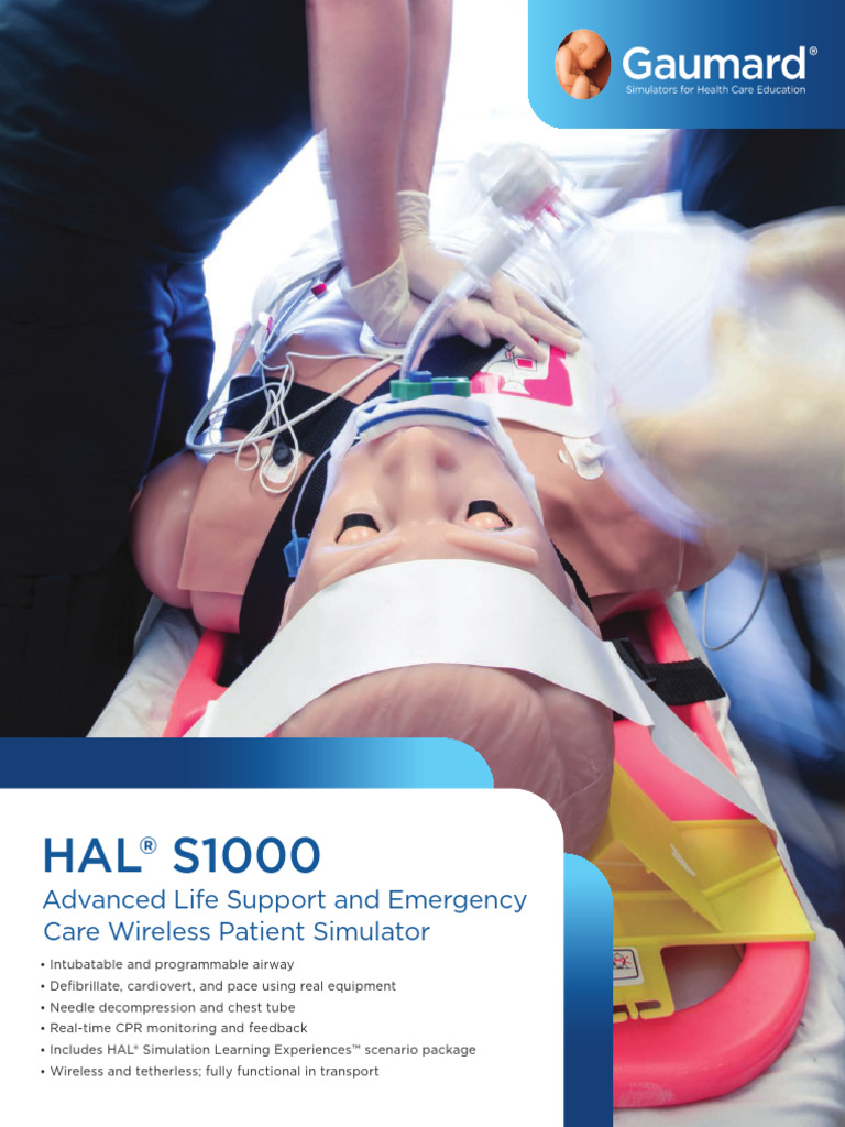 HAL S1000: Advanced Patient Simulator | PDF | Cardiopulmonary ...