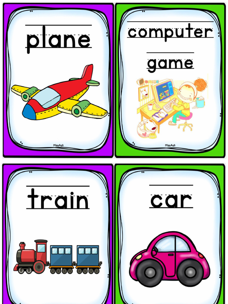 Toys Flashcard | PDF