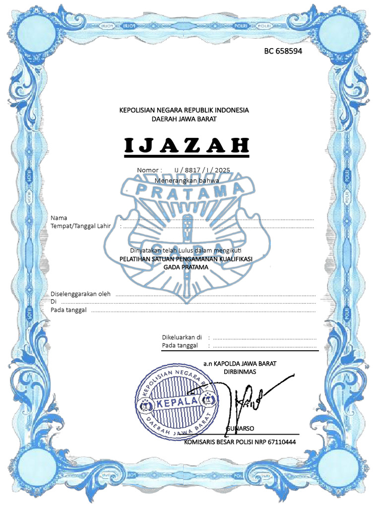 813561627 Ijazah Gp Terbaru | PDF