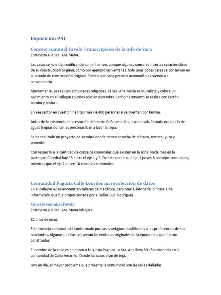 Comunidad Favelo: Historia y Desafíos | PDF