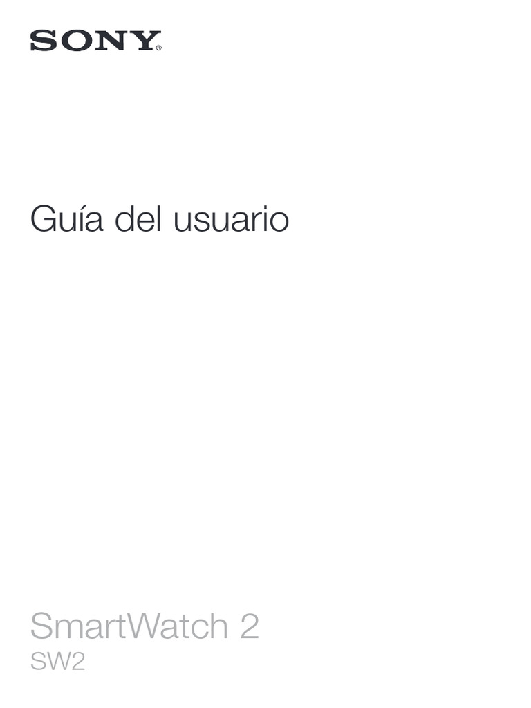 Sony Mobile Communications AB - Userguide - ES - SW2 - 5 | PDF | Reloj ...