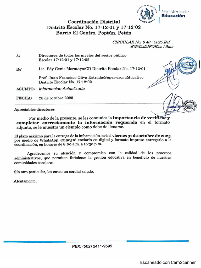 Circular 040-2025 | PDF