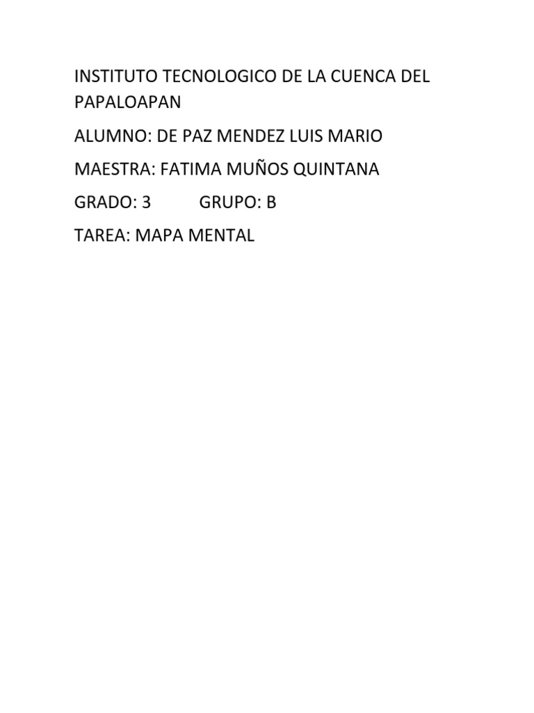 Mapa Mental Luis Mario | PDF