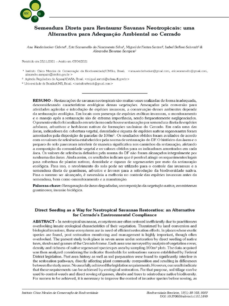 Semeadura Direta | PDF