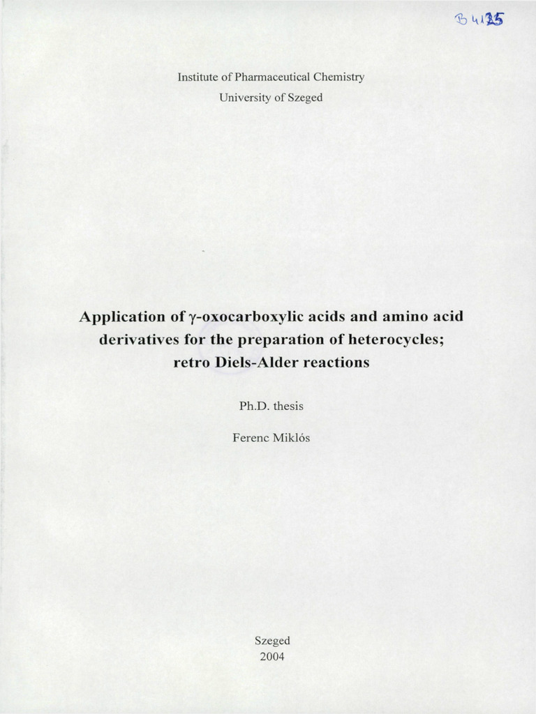 Application of Gamma Oxocarboxylic Acids | PDF | Ester | Two ...