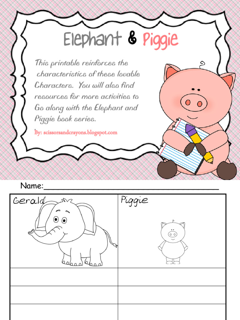 Elephant: Piggie | PDF