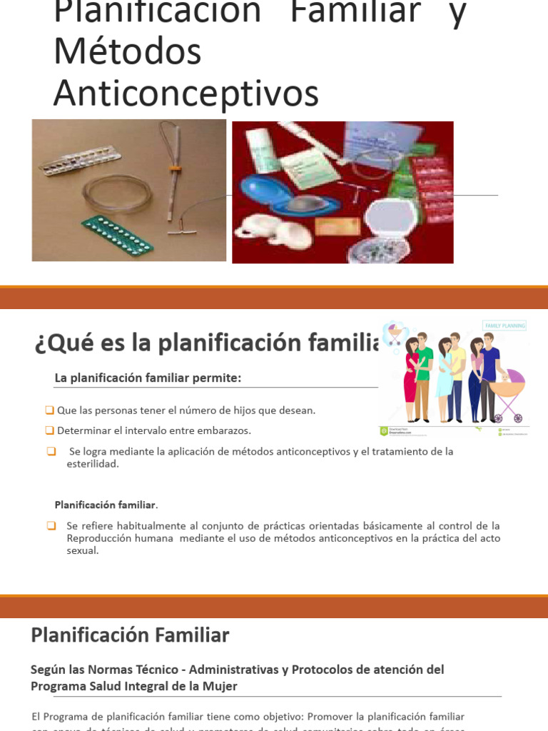Planificaci-N Familiar | PDF | Control de la natalidad | Planificación familiar