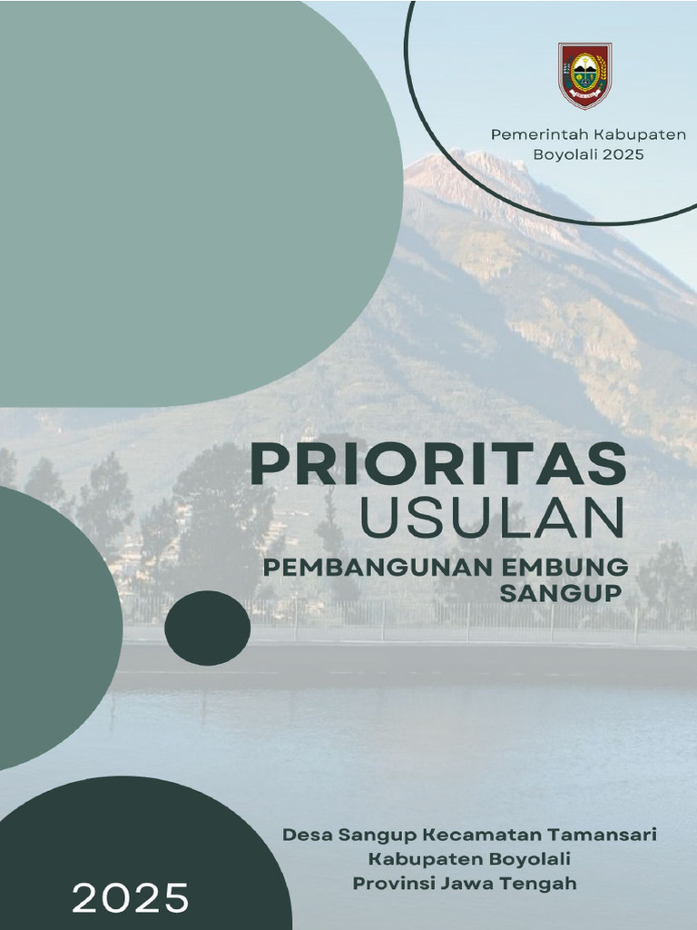Proposal Pembangunan Embung Boyolali | PDF