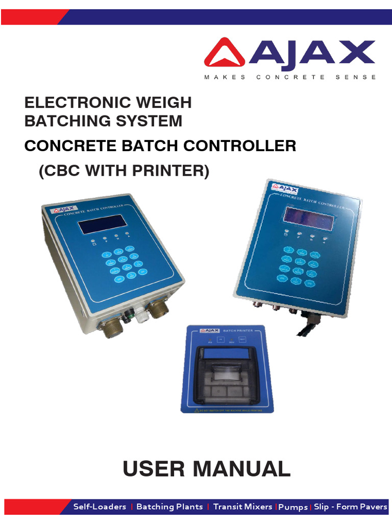 CBC Manual_Common for All ARGO | PDF | Concrete | Electrical Connector