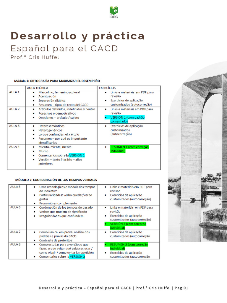 Ementa Idiomas Espanhol | PDF