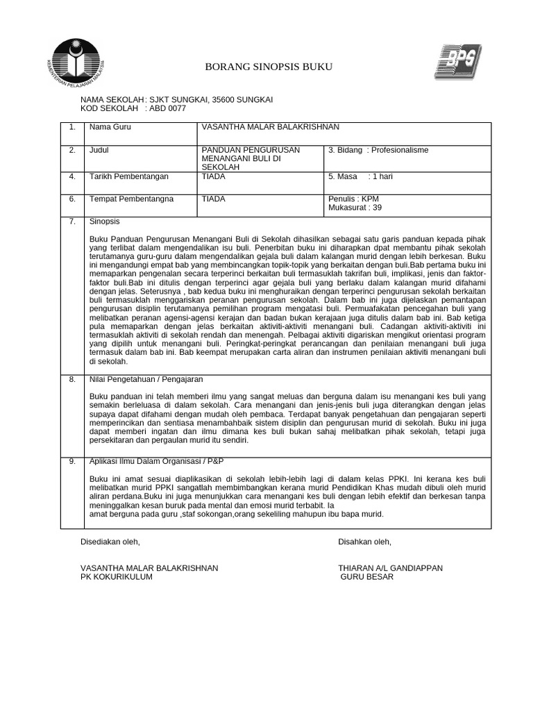 Panduan Menangani Buli di Sekolah | PDF