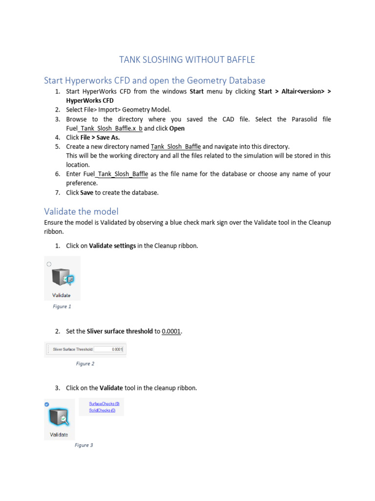 6Gc - Fuel Tank Sloshing With Baffle | PDF | Computational Fluid ...