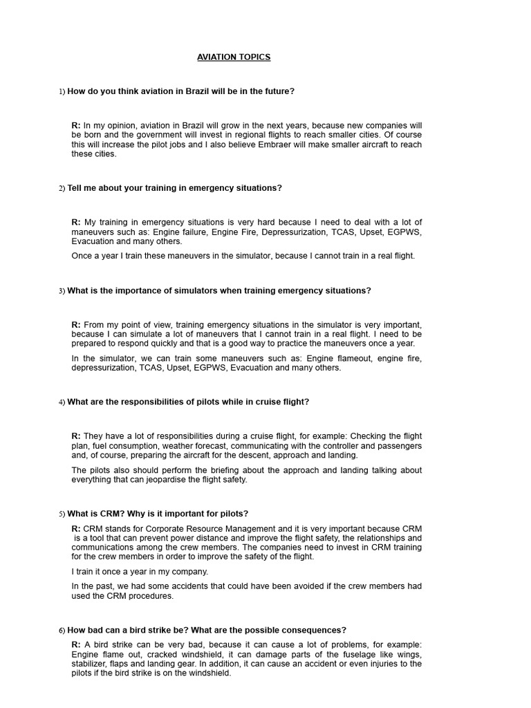 AVIATION TOPICS .doc | PDF | Instrument Flight Rules | Aviation Safety