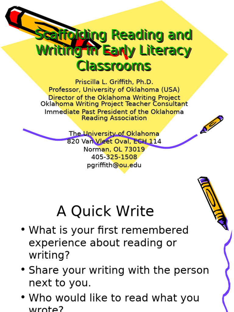 Scaffolding Reading and Writing | PDF | Literacy | Writing