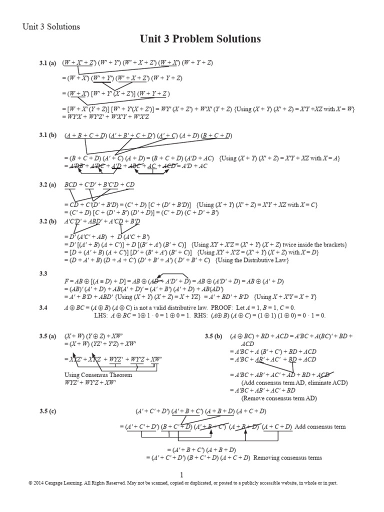 Unit 03 Problem Solutions | PDF | Mathematics | Mathematical Logic