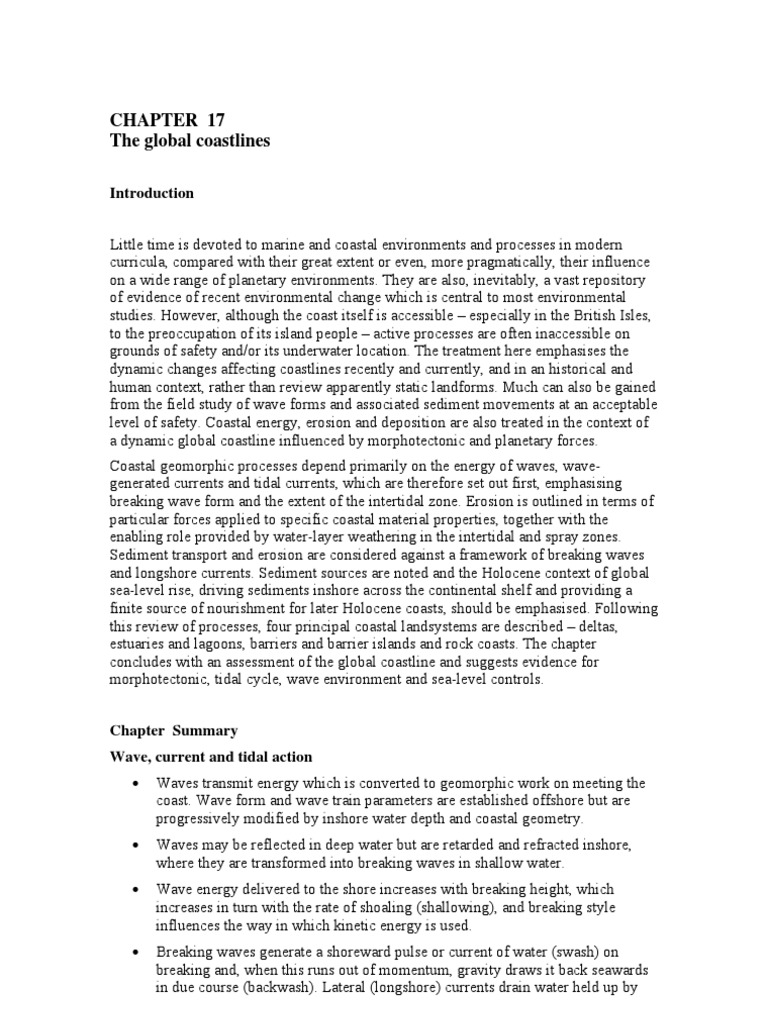 Global Coastlines | PDF | Coast | Lagoon