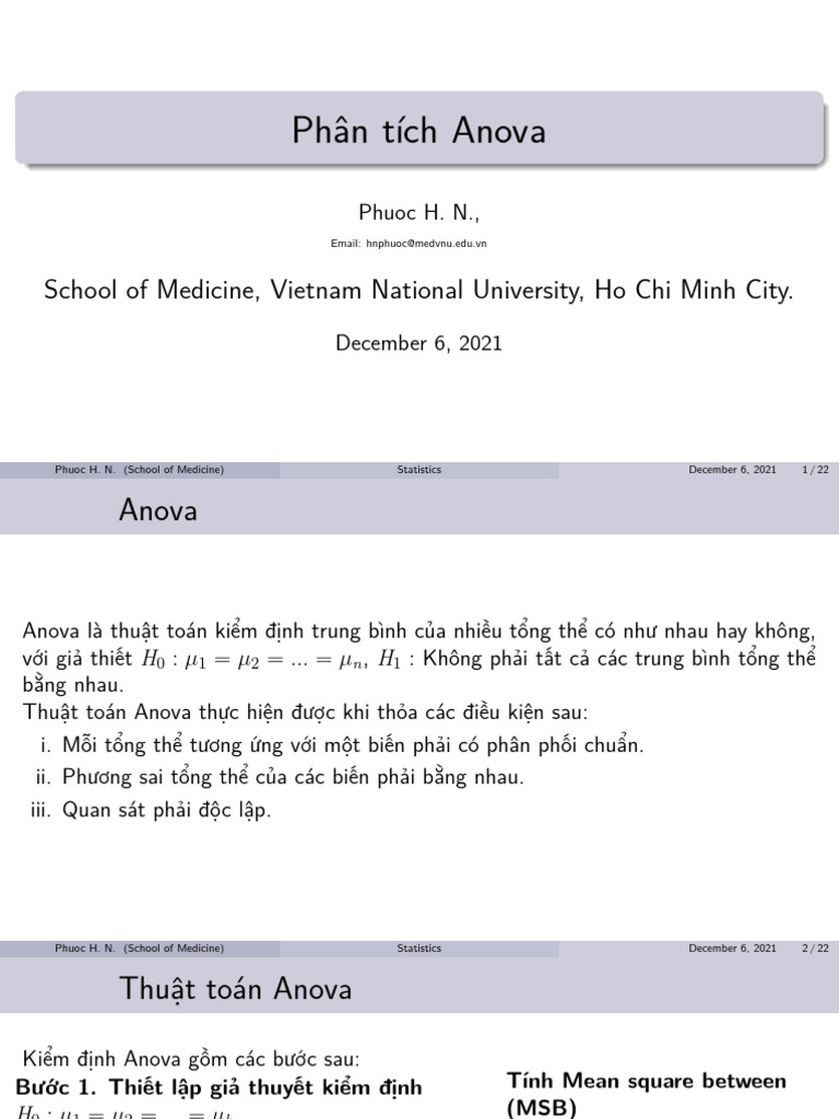 Anova Test | PDF