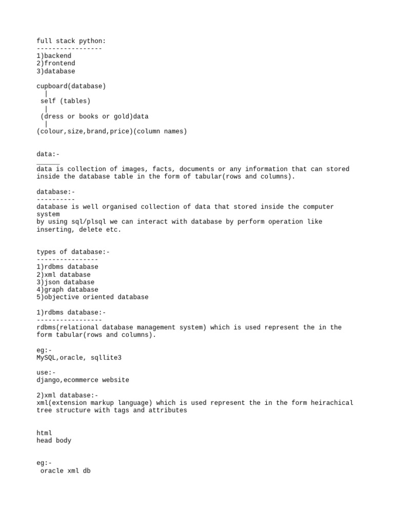 Class 01 SQL Introduction | PDF | Sql | Relational Database