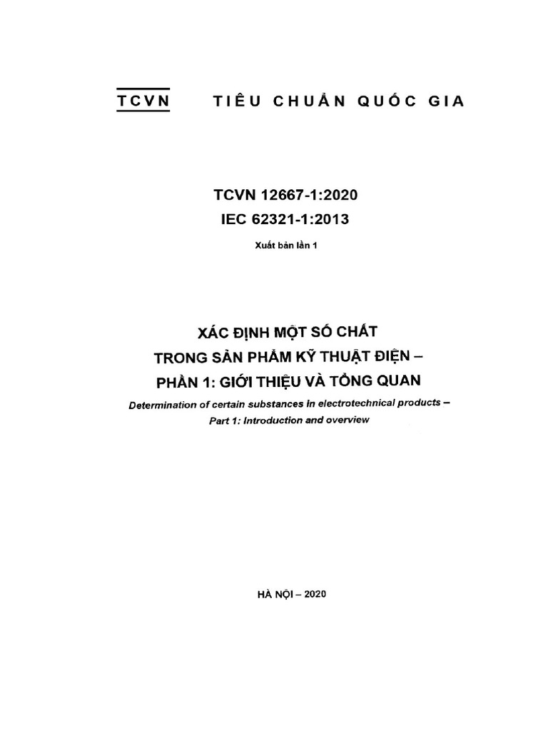 TCVN 12667 - Iec 62321 | PDF