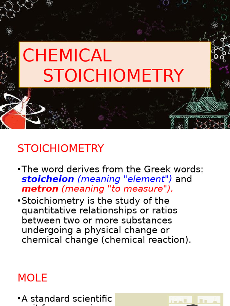 Understanding Chemical Stoichiometry | PDF | Mole (Unit) | Stoichiometry
