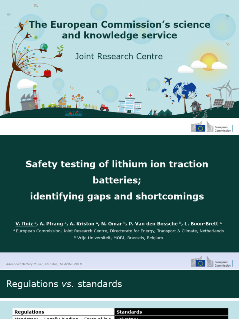 Safety Testing of Lithium Ion Traction Batteries | PDF | International ...