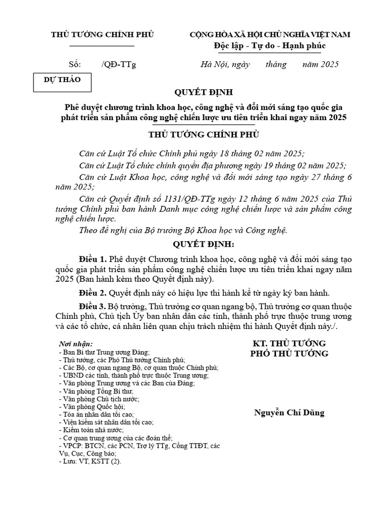 DT QD Chuong Trinh CNCL 2025 Edit Nov11 16h50 | PDF