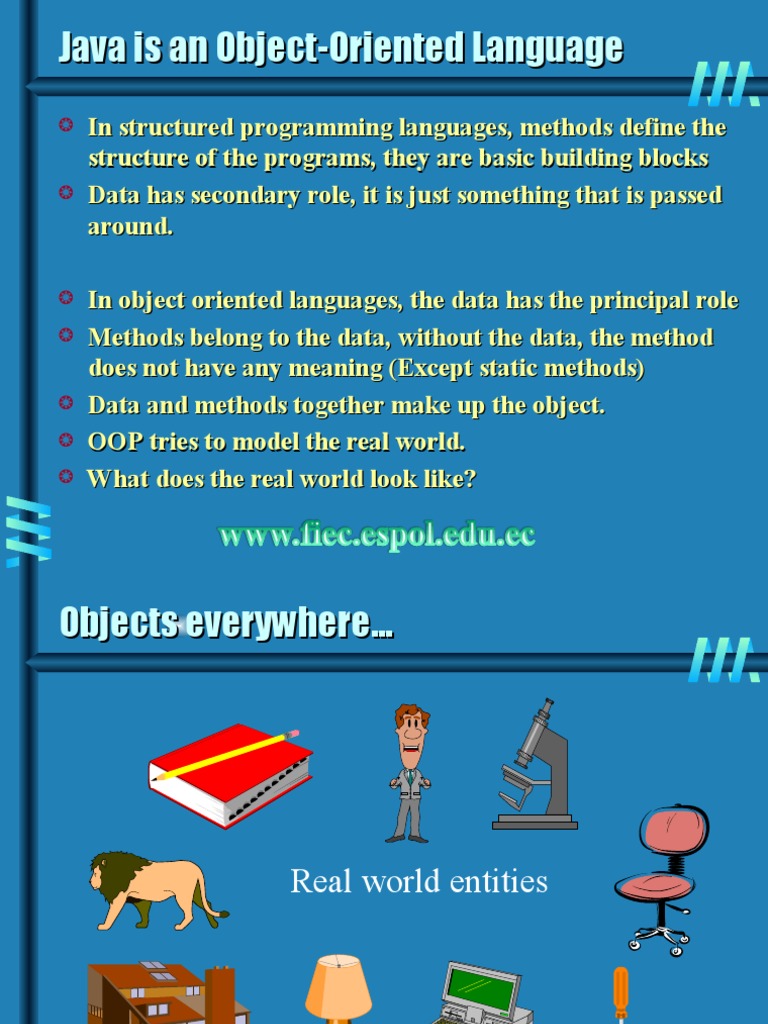 Java Is An Object Oriented Language Pdf Class Computer Programming Method Computer