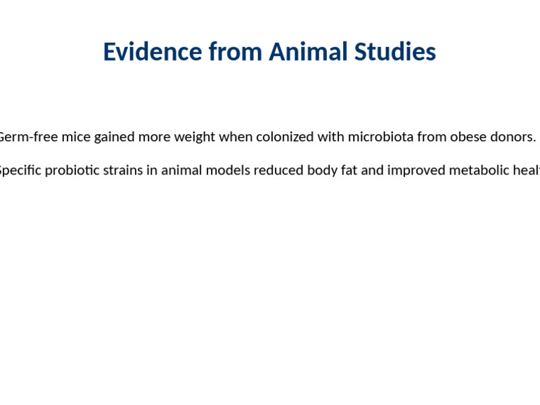 Evidence From Animal Studies | PDF
