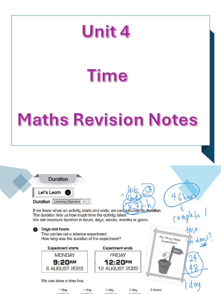 Unit 4 Time (P5) | PDF