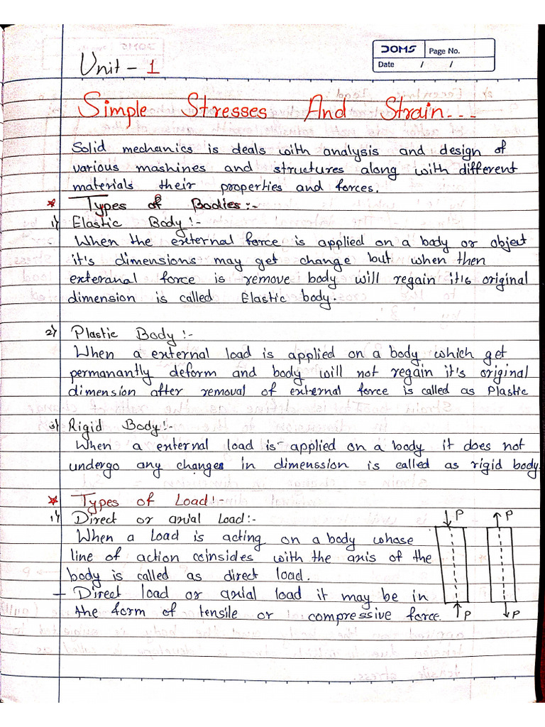 SM Unit-1 | PDF