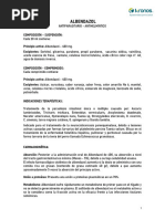 Uso y dosis del Bruzol (Albendazol) | PDF | Rtt | Enfermedades y trastornos