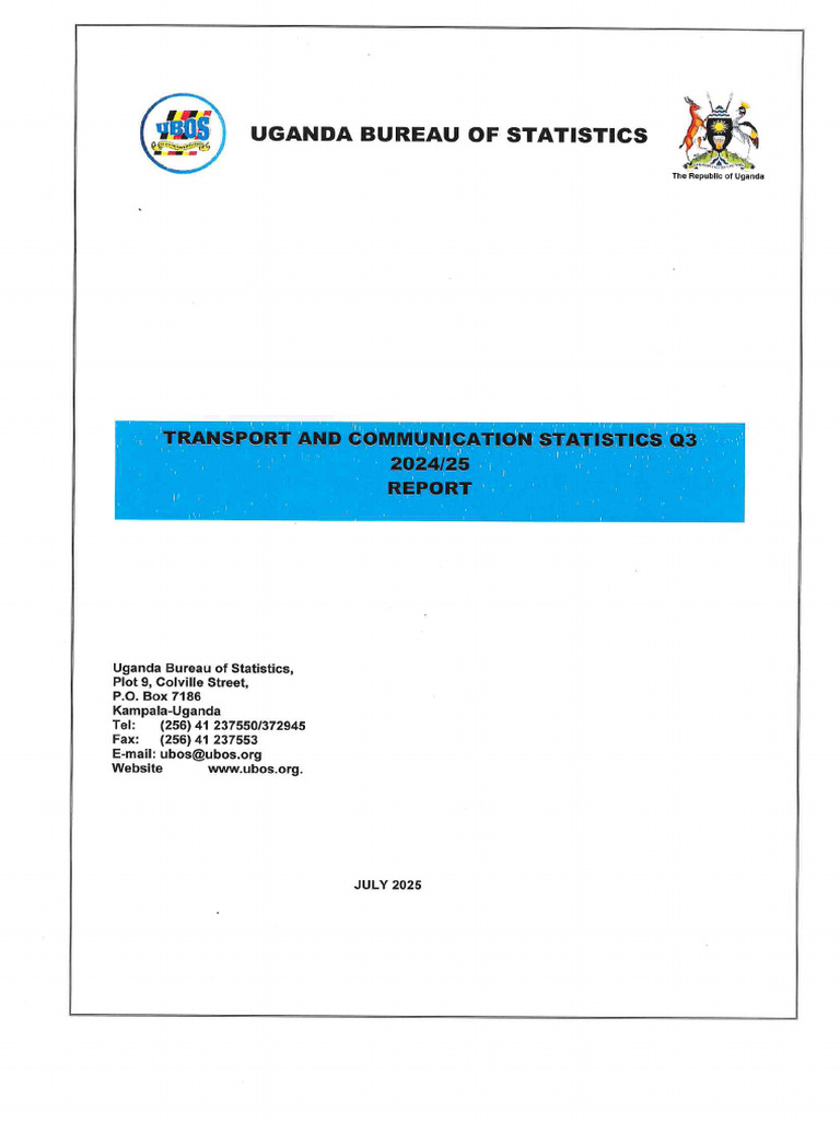 ICT and Transport Report Q3 2024 25 | PDF