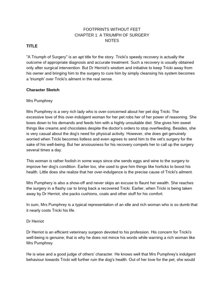 The. Triumph of Surgery - Notes | PDF | Dogs