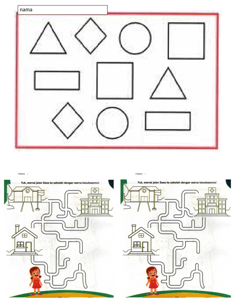 Maze Ke Sekolah | PDF