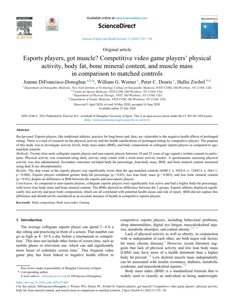 Esports Players Got Muscle Competitive Videop Game Players Physical ...