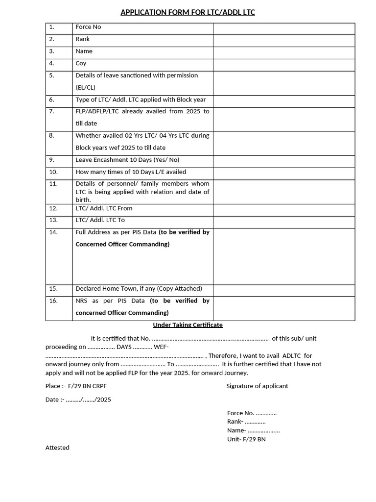 New LTC From | PDF
