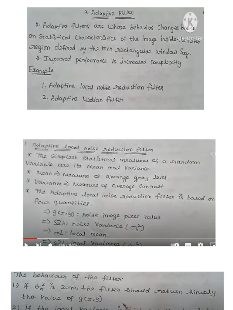 Adaptive Filter | PDF