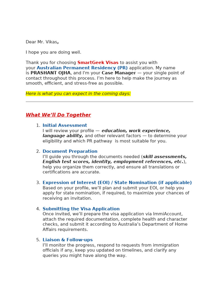 Australian PR Application Process Guide | PDF | Travel Visa
