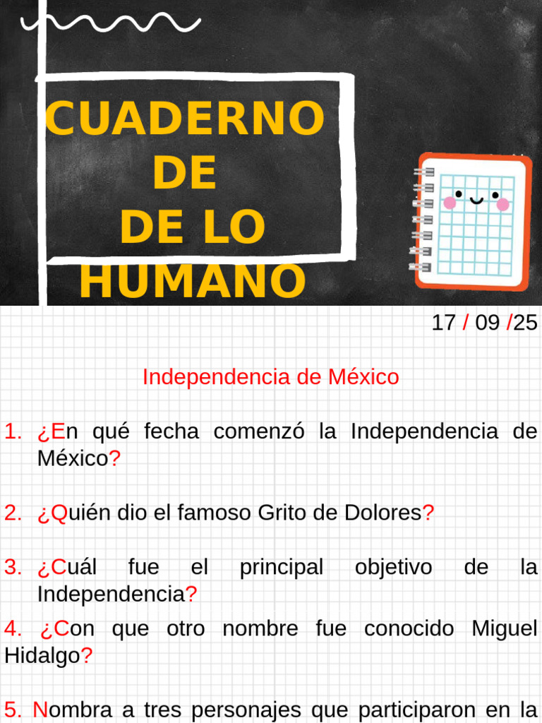 Preguntas sobre la Independencia de México | PDF
