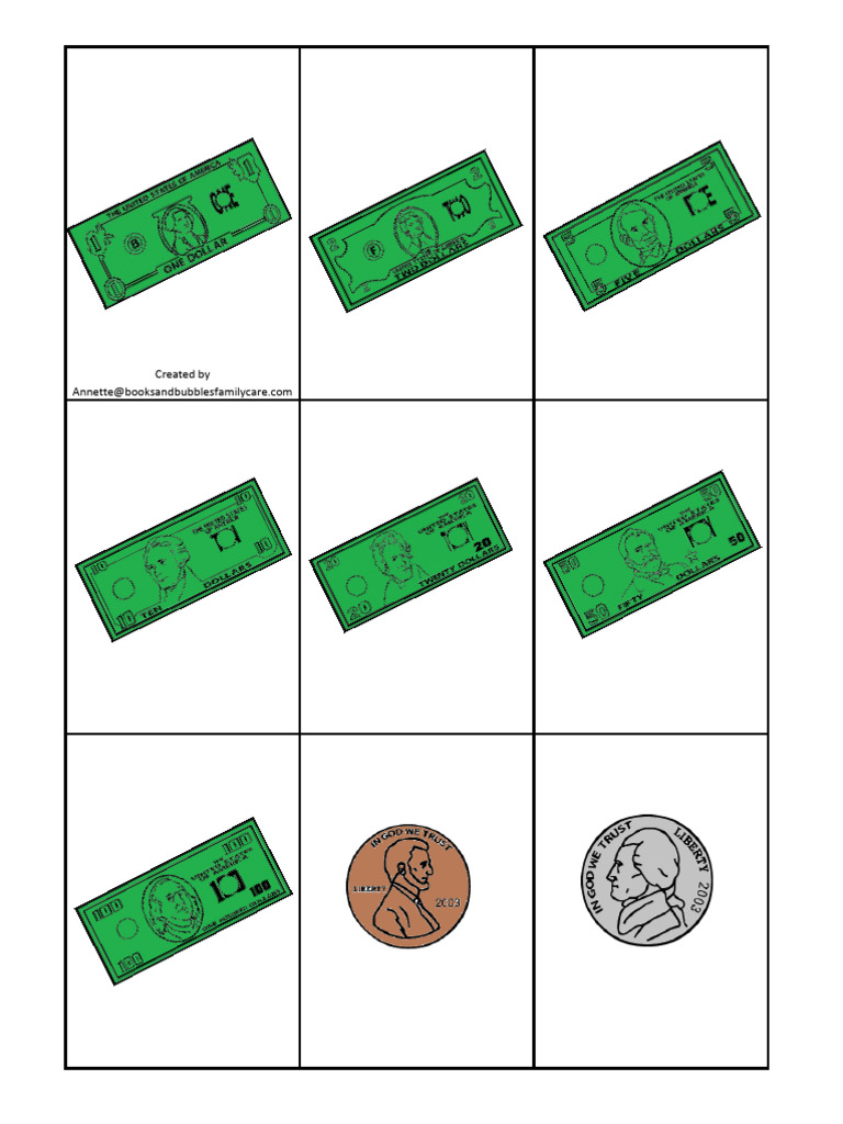 Match The Money To The Correct Name | PDF