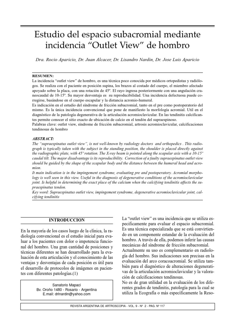 10 Outlet - View Hombro | PDF | Hombro | Articulaciones