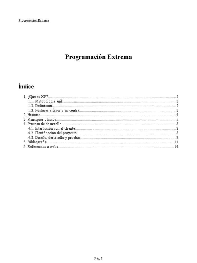 XP Programacion Extrema | PDF | Programación de computadoras | Software