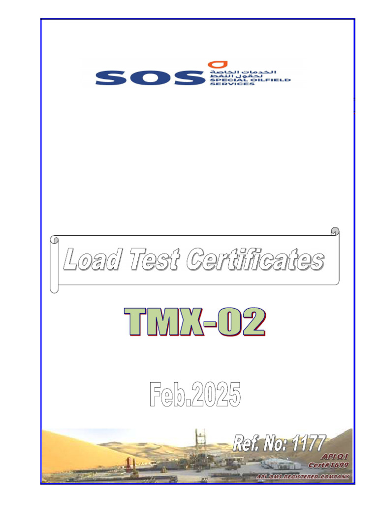 HIAB Crane Load Test Certificate | PDF | Equipment