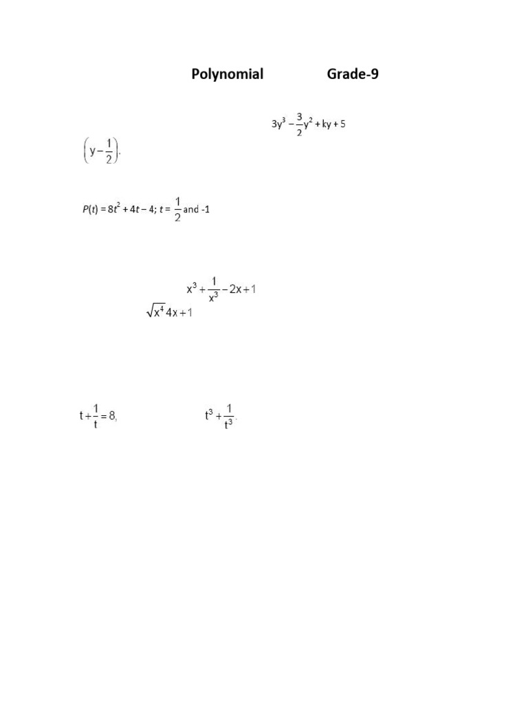Polynomial 2 | PDF