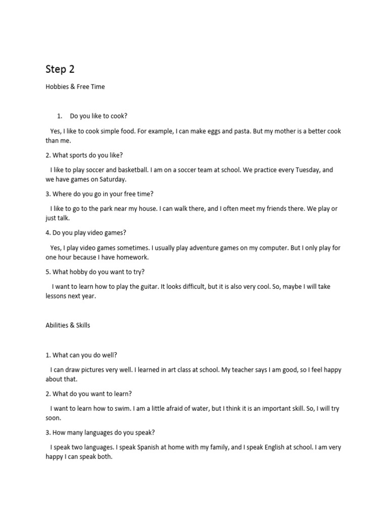 Topics - Step 2 | PDF