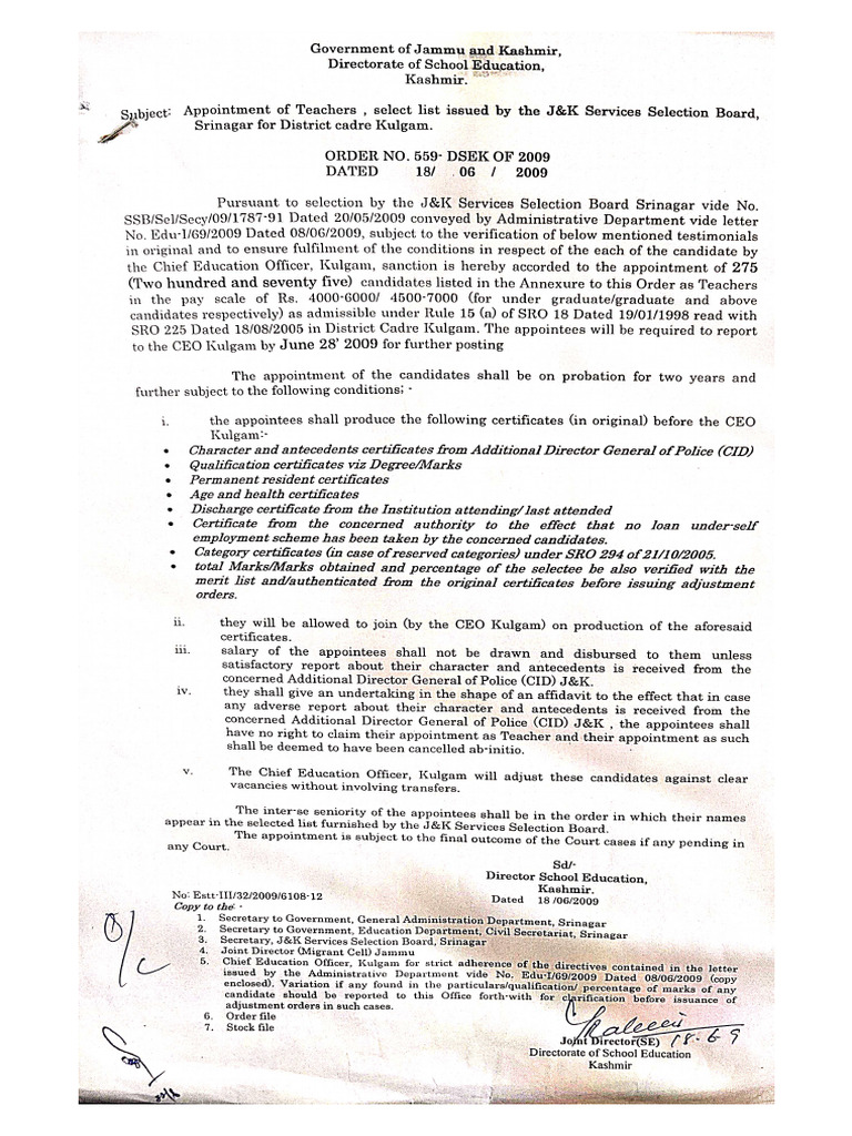 559 DSEK of 2009 DT 18 06 2009 | PDF