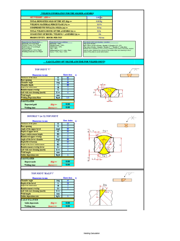Welding Calculations for Soldier Assembly | PDF | Industrial Processes ...