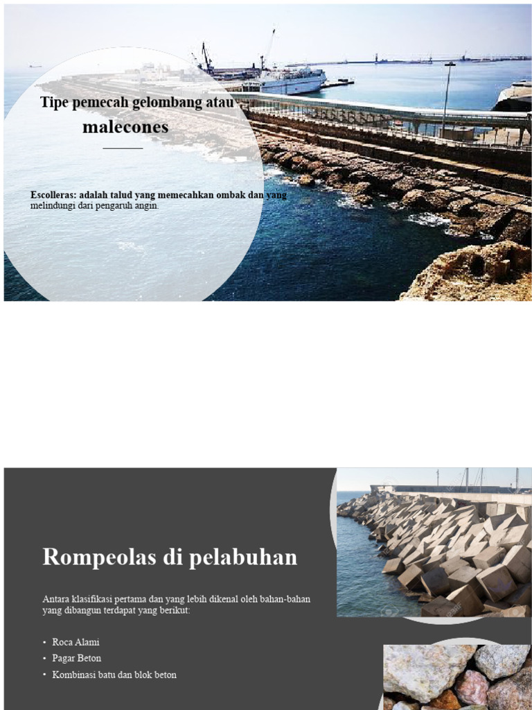 Jenis Pelabuhan Atau Pemecah Ombak | PDF