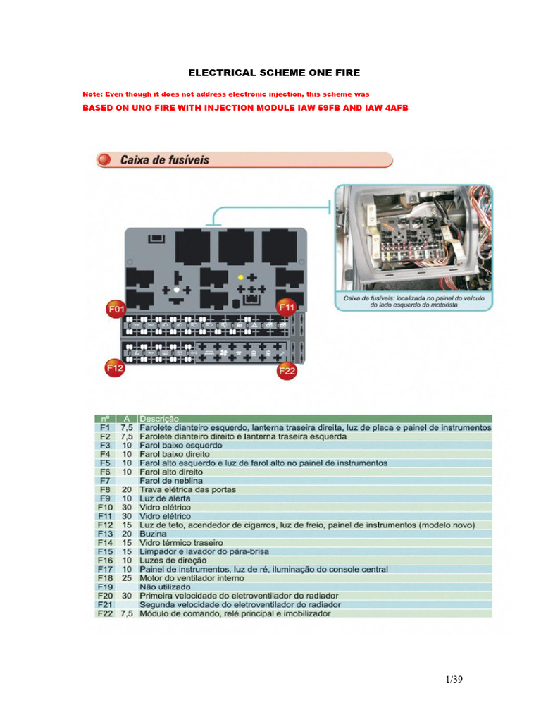 Electrical Diagram Uno Fire | PDF